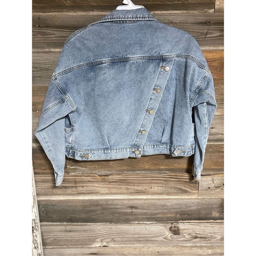 Savanna Jane Denim Jacket Buttons In Back - Gem